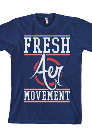 Collegiate T-Shirt - Fresh Aer Movement T-Shirts - Online Store on ...