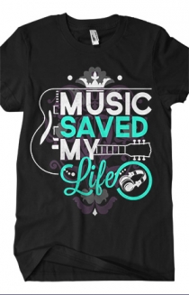 Music Saved My Life T-Shirt - Bryan Stars T-Shirts - Online Store on ...