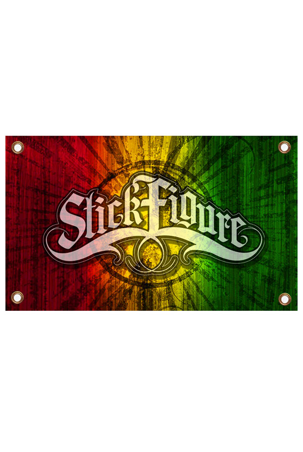 Rasta Sunburst Flag (30x46) Accessories - Stick Figure Accessories ...