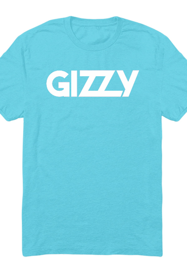 Gizzy Logo Tee (Aqua) T-shirt - Gizzy Gazza T-shirts - Online Store on ...